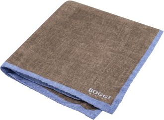 Boggi Milano Homme, Accessoires, Beige, Taille: ONE Size Colour Block Silk Pocket Square