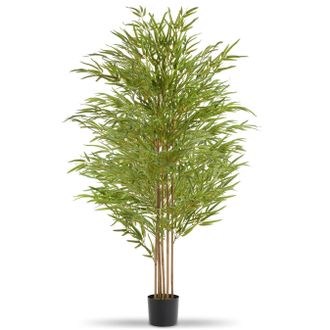 TecTake Bambus k&uuml;nstliche Zimmerpflanzen, Kunstblumen wie echt, k&uuml;nstliche Pflanzen, Deko Wohnzimmer, K&uuml;che, Badezimmer Deko, Schlafzimmer Deko, Fr&uuml;hlingsdeko