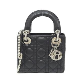 Dior Pre-owned Lady Dior Mini Lambskin Bag - - Pre-owned - Damen - Schwarzk - ONE SIZE