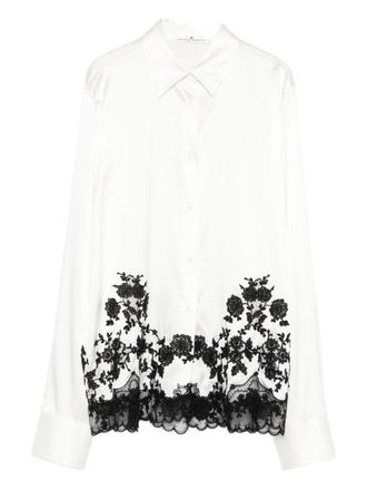 Ermanno Scervino Chemise brod&eacute;e en soie Ermanno Scervino