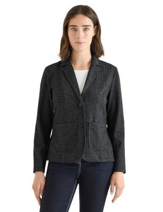 Cecil 2117330 Blazer &agrave; Chevrons, Noir, M Femmes