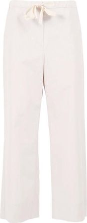 Max Mara Femme, Jeans, Blanc, Taille: 38 FR Pantalone Lungo Argento
