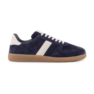 Tom Ford Homme, Chaussures, Bleu, Taille: 42 EU Baskets en Cuir Italien
