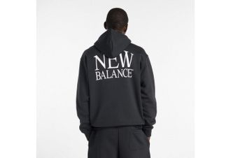 New Balance Kapuzensweatshirt mit Kordelzug an der Kapuze, mit K&auml;ngurutasche, in Fleece-Qualit&auml;t