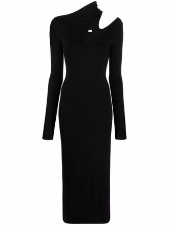 Manurí robe Bambina On A Saturday Night à découpe - Noir