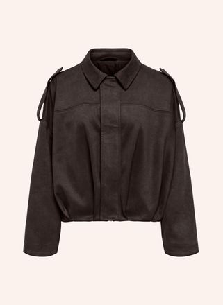 Only Jacke In Lederoptik braun
