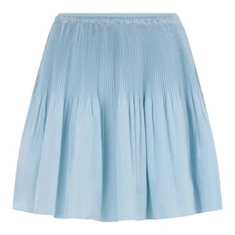 Red Valentino Femme, Jupes, Bleu, Taille: 36 FR Pleated Skirt