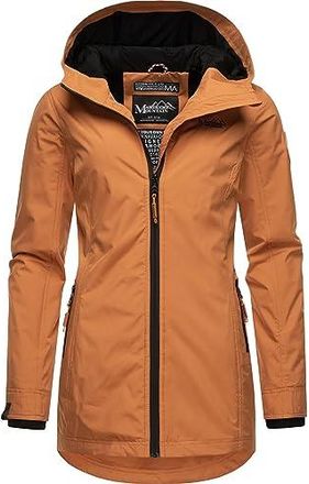 Marikoo Veste demi-saison légère à capuche pour femme Miel Berry XS à XXL, Cannelle rouillée, XL