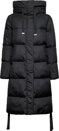 Silvian Heach Femme, Manteaux, Noir, Taille: 42 FR Doudoune technique avec capuche et cordon de serrage