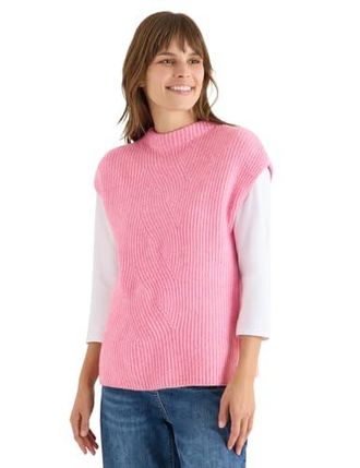 Cecil 3017057 Pull avec d&eacute;tail en Tricot, Dark Blossom Melange, XXL Femme