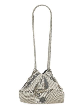 Kara Womens Ufo Shoulder Bag Silver Polyester