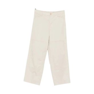 Aspesi Femme, Pantalons, Beige, Taille: 38 FR Cropped Pantalons