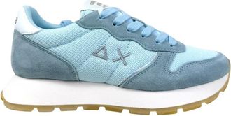Sun 68 Femme, Chaussures, Bleu, Taille: 37 EU Ally Glitter Textile Baskets
