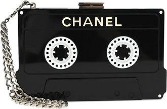 Chanel 2004 mini Cassette Tape Clutch - Schwarz