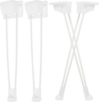 DOITOOL Alipis Klappbare Haarnadel Tischbeine aus Metall 35cm Robuste M&ouml;belbeine f&uuml;r Schreibtisch Couchtisch und Beistelltisch Klappbares Tischbein Satz mit H