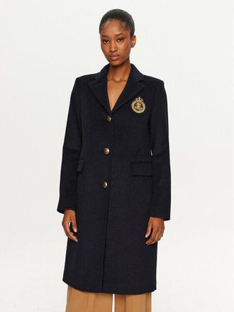 Lauren Ralph Lauren Wollmantel 297958509002 Dunkelblau Regular Fit