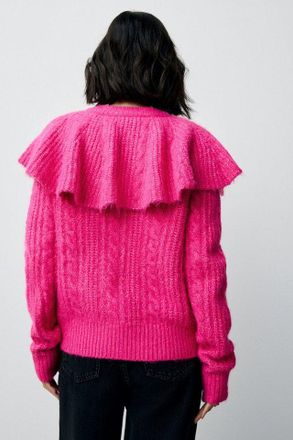 Next Strickjacke Cape-Strickjacke mit Zopfstrickmuster (1-tlg)