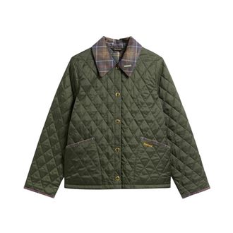 Barbour Crop Liddesdale Steppjacke - - Jackets - Damen - Gr&uuml;n - XS