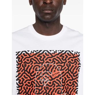 A Bathing Ape Graphic Print Cotton T-shirt - White