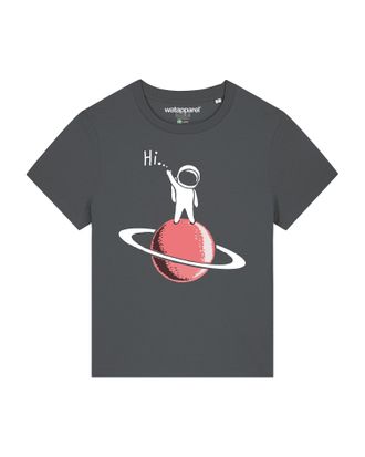 wat? Apparel T-Shirt Astronaut says Hi