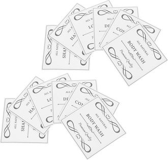 Cabilock 12stücke Wasserfeste Etiketten Für Handseife Seifenspender Lotion Und Duschflaschen Selbstklebende Aufkleber Für Badezimmer Glasflaschen Und Behälter