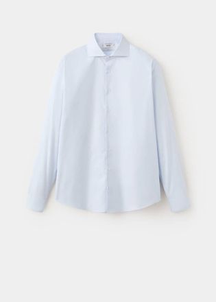 Mango Chemise unie 100 % coton bleu ciel - Homme - XXL - MANGO MAN