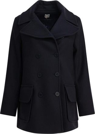 Ines De La Fressange Femme, Manteaux, Bleu, Taille: 42 FR V&ecirc;tements Femme Manteaux Bleu Aw25