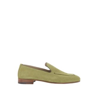 Manolo Blahnik Khaki Wildleder Loafers - - Shoes - Herren - Gr&uuml;n - 43 EU