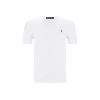 Polo Ralph Lauren Baumwoll-T-Shirt in Weiß