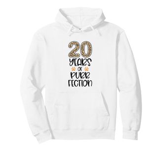 BDAZ 20th Birthday 20 Years of Purrfection Cat Cheetah Print Pullover Hoodie