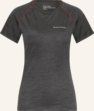 District Vision T-Shirt Merino Aus Merinowolle grau