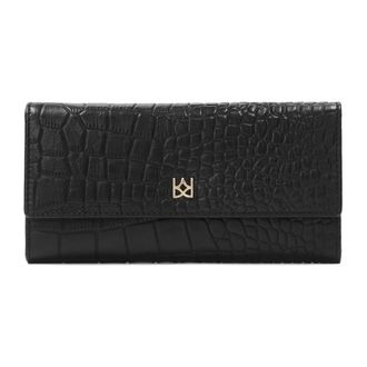 Kazar Rechteckiges Portemonnaie mit gepr&auml;gtem Muster - - Accessories - Damen - Schwarzk - ONE SIZE