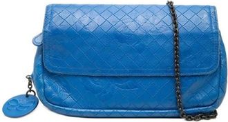Bottega Veneta Sac bandouli&egrave;re en cuir pr&eacute;-poss&eacute;d&eacute; - Femme - Pre-owned - Bleu - Taille: ONE Size