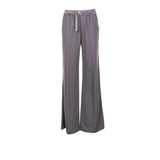 Ami Wide Leg G&uuml;rtelhose - - Trousers - Damen - Grau - S