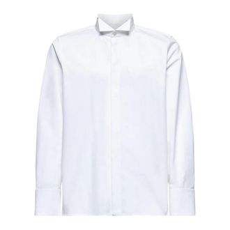 Saint Laurent Wing Collar Baumwollhemd - - Shirts - Herren - Wei&szlig; - XL