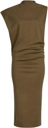 Jacquemus La robe midi Drap asym&eacute;trique en coton et soie