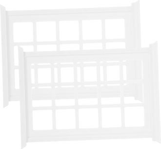 Cabilock Gatuida 2stücke Miniatur-fensterdekorationen Zum Basteln Puppenhaus-minimöbel Kleine Fensterrahmen Für Bastel Und Heimwerkerprojekte Langlebige Materi