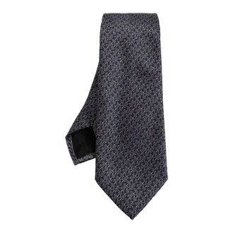 Ferragamo Crema Seidenkrawatte - - Accessories - Herren - Grau - ONE SIZE