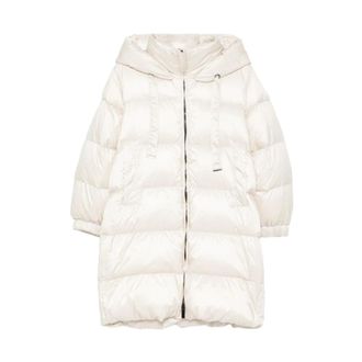 Max Mara Gesteppter Mantel mit Rei&szlig;verschluss - - Jackets - Damen - Wei&szlig; - 3XS