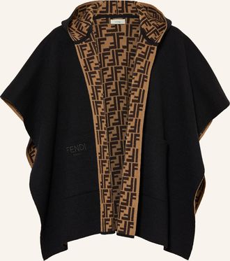 Fendi Cape schwarz