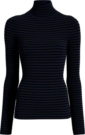 Proenza Schouler Gestreiftes Didi Samtoberteil - Blau