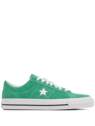 Converse baskets One Star Pro en daim - Vert