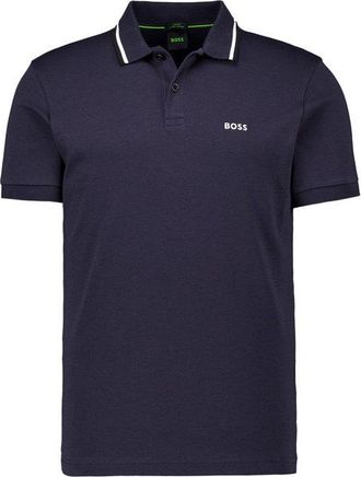 HUGO BOSS Herren Polo-Shirt blau Baumwolle