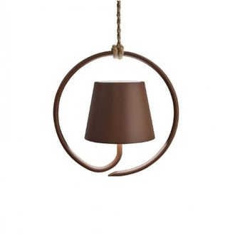 Zafferano Zafferano - Lampe &agrave; suspension led Poldina Corten, rechargeable et dimmable