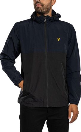 Lyle & Scott Farbblock-Jacke Mit Rei&szlig;verschluss, Blau