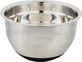 KESPER | R&uuml;hrsch&uuml;ssel mit Mess-Skala, Material: Edelstahl, Silikon, Ma&szlig;e: &Oslash; 24 cm, H&ouml;he: 12,8 cm, Farbe: Silber, Schwarz | 90891