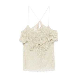 Philosophy di Lorenzo Serafini Femme, Tops, Beige, Taille: 42 FR Hauts sans manches