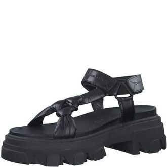 Marco Tozzi Sandales 2-2-28788-20 pour femme, Noir, 4.5 UK