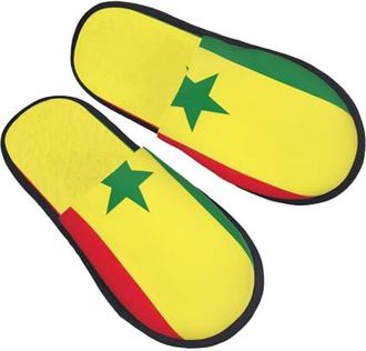 Generic Drapeau Du S&eacute;n&eacute;gal Homme Femme Chaussures De Maison Chaud Pantoufles Antid&eacute;rapantes Chaussons Pour Maison Hiver Int&eacute;rieur M
