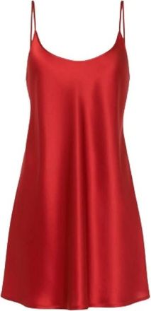 La Perla Femme, Robes, Rouge, Taille: 46 FR Silk Short Dress